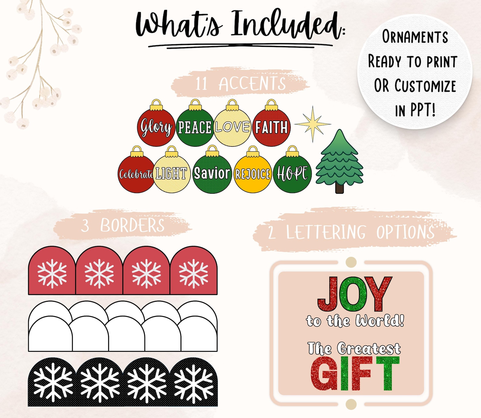 Jesus Christmas Christian Bulletin Board Kit, Winter December School ...