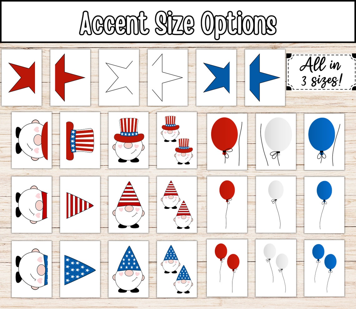 4th of July Bulletin Board Kit Classroom Door Display Class Decor ...