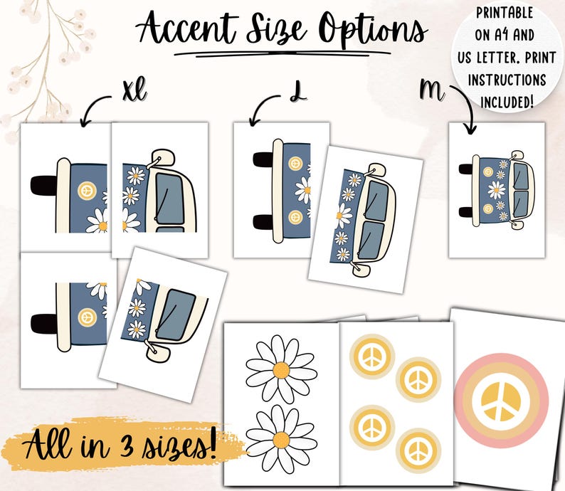 Retro Spring Bulletin Board Kit Groovy Classroom Library Door Display ...