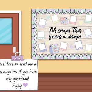 Memories End of School Year Bulletin Board Kit Classroom Door Display ...