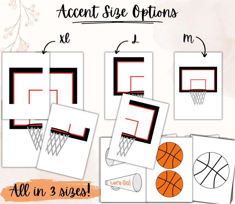 March Let the Madness Begin Bulletin Board Kit, Basketball Door Display ...