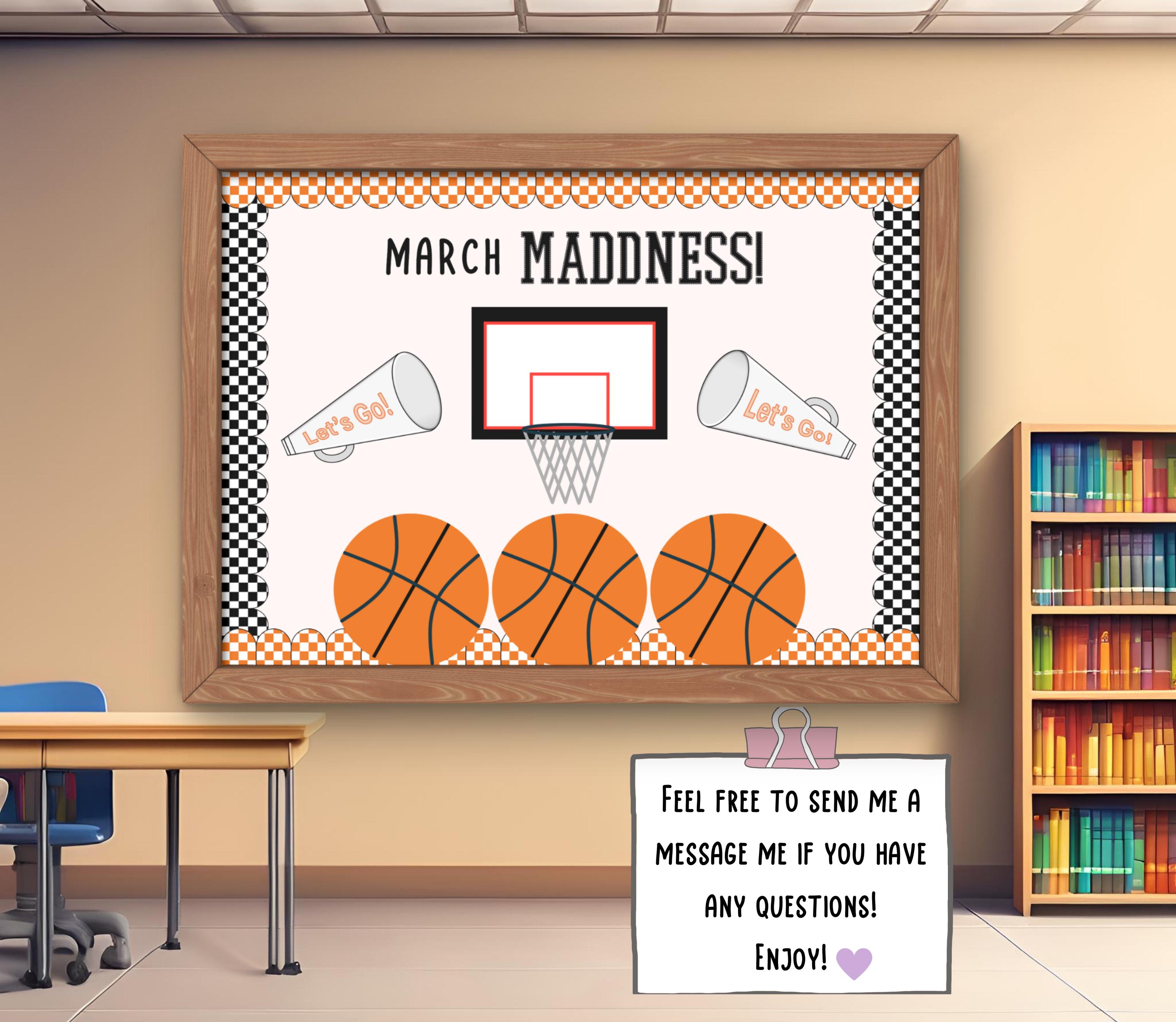 March Madness Bulletin Board Bulletin Board Ideas Elementary