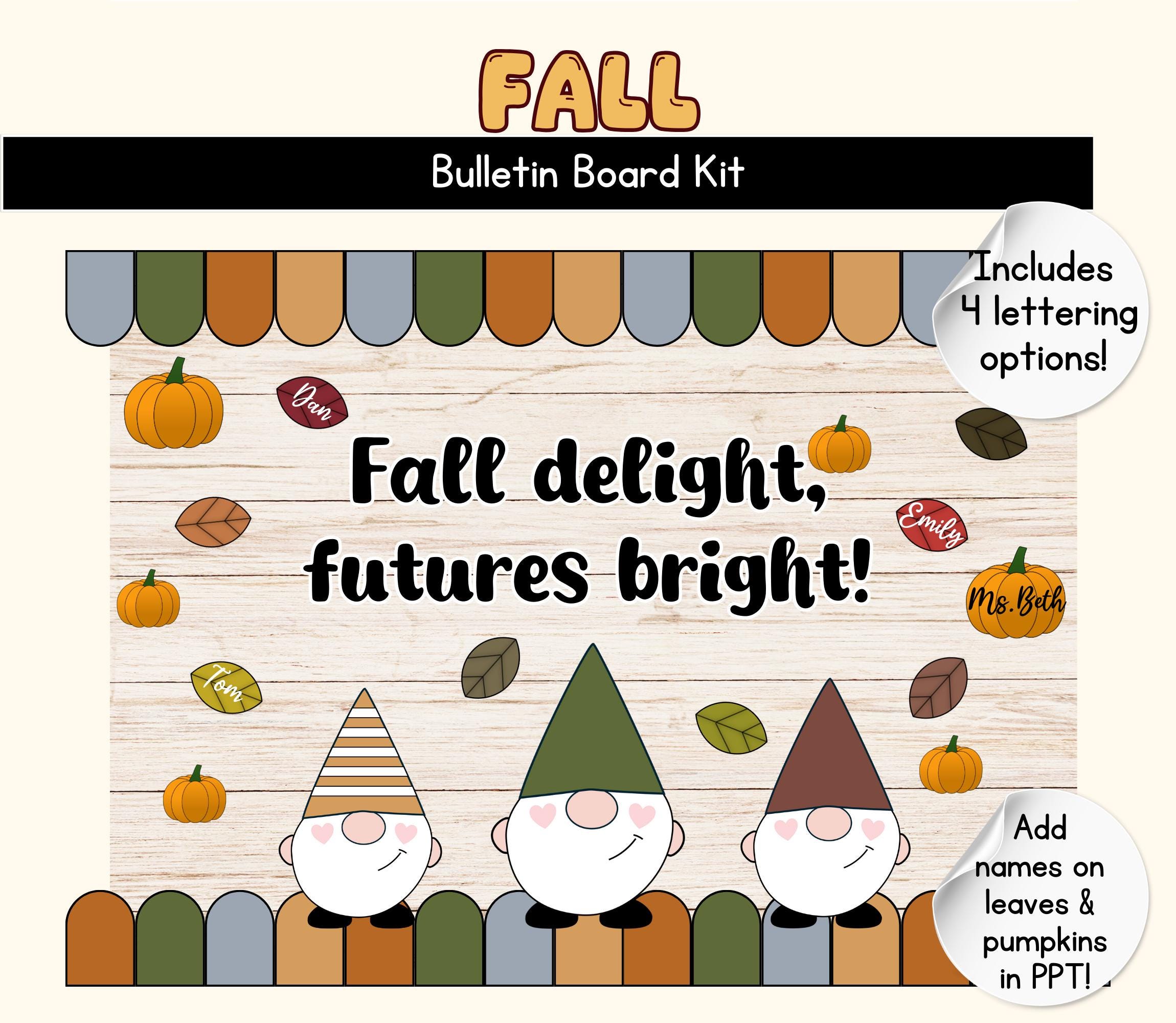 Fall September Bulletin Board Kit | Classroom Door | Display Class ...