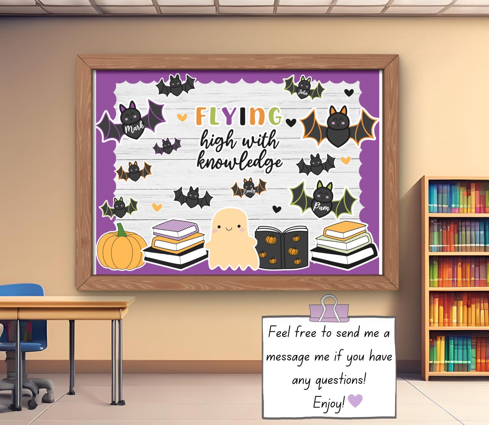 Halloween Bulletin Board Kit | October Door Classroom Decor | Printable ...