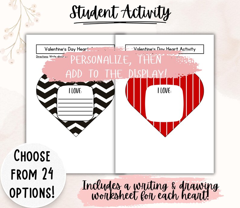 Valentines Day Door Bulletin Board Activity Display Kit You Are Loved ...