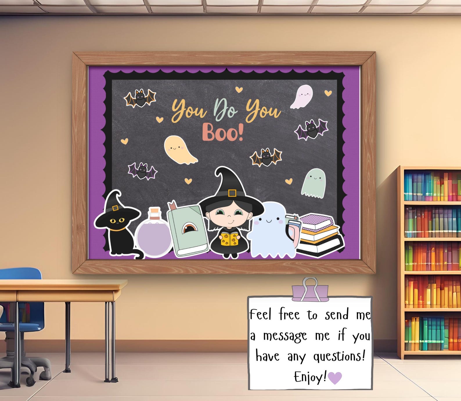 Halloween Bulletin Board Kit | October Door Classroom Decor | Printable ...