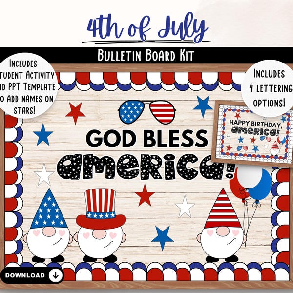 Fourth of July Bulletin Board Decorations - Etsy