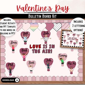 Valentine's Day Bulletin Board Activity Display Kit, Customizable ...