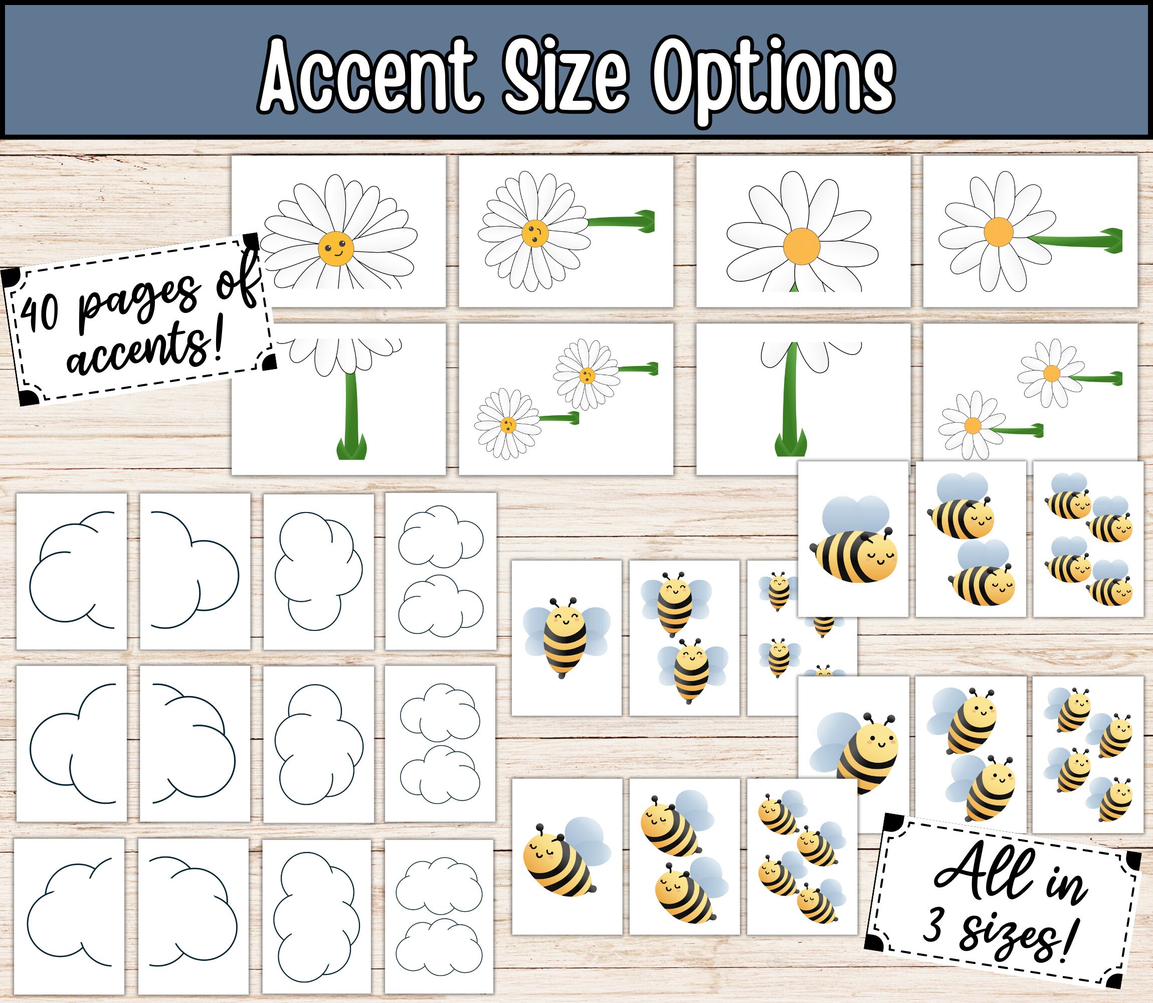 Spring Bulletin Board Kit Classroom Library Door Display Class Decor ...