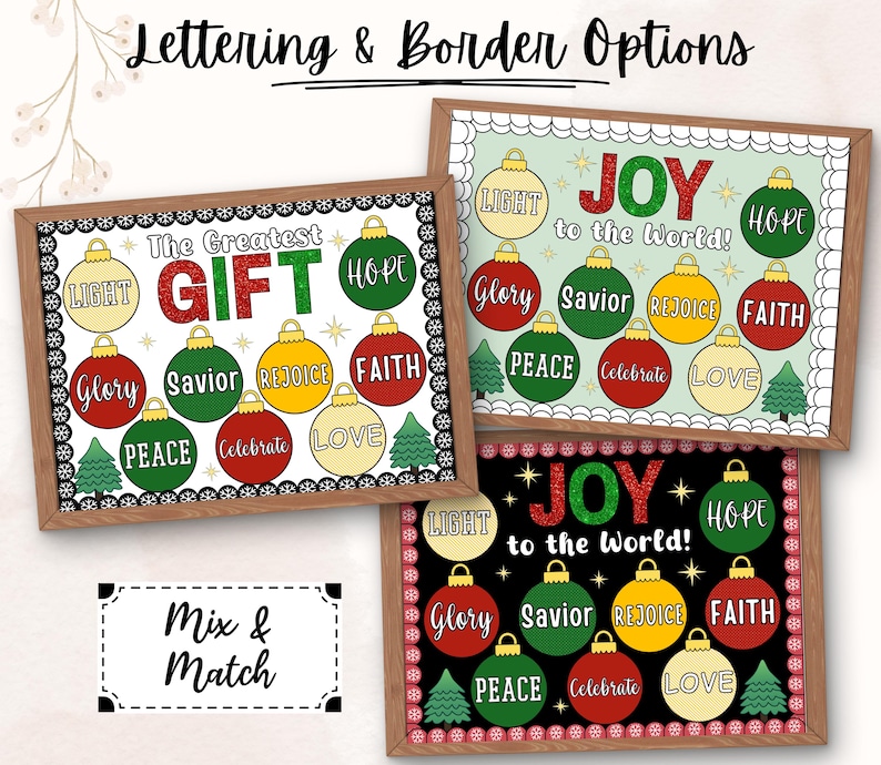 Jesus Christmas Christian Bulletin Board Kit, Winter December School ...