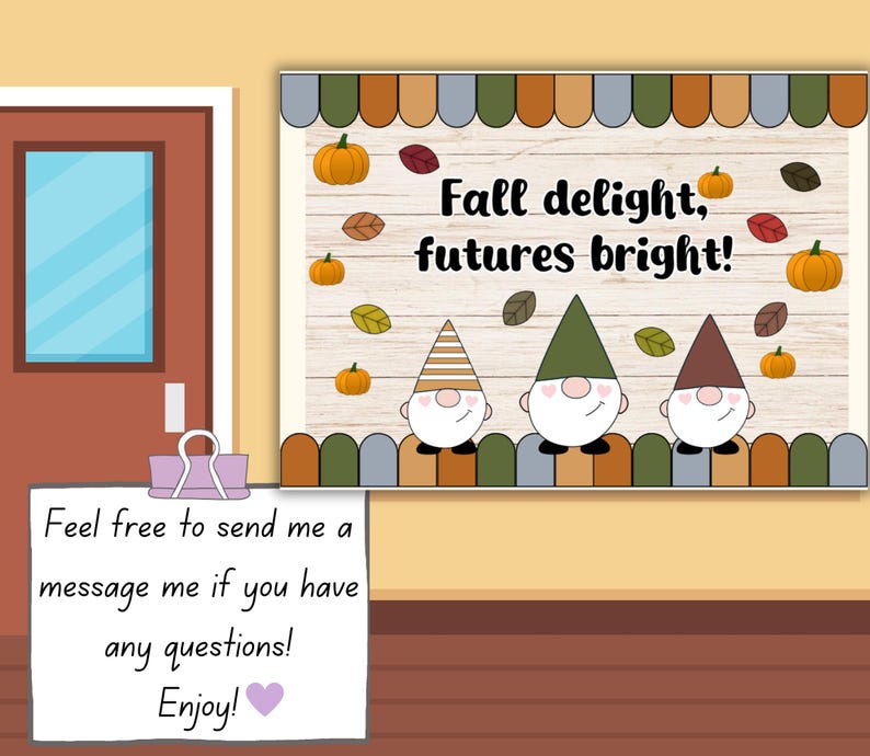 Fall September Bulletin Board Kit | Classroom Door | Display Class ...