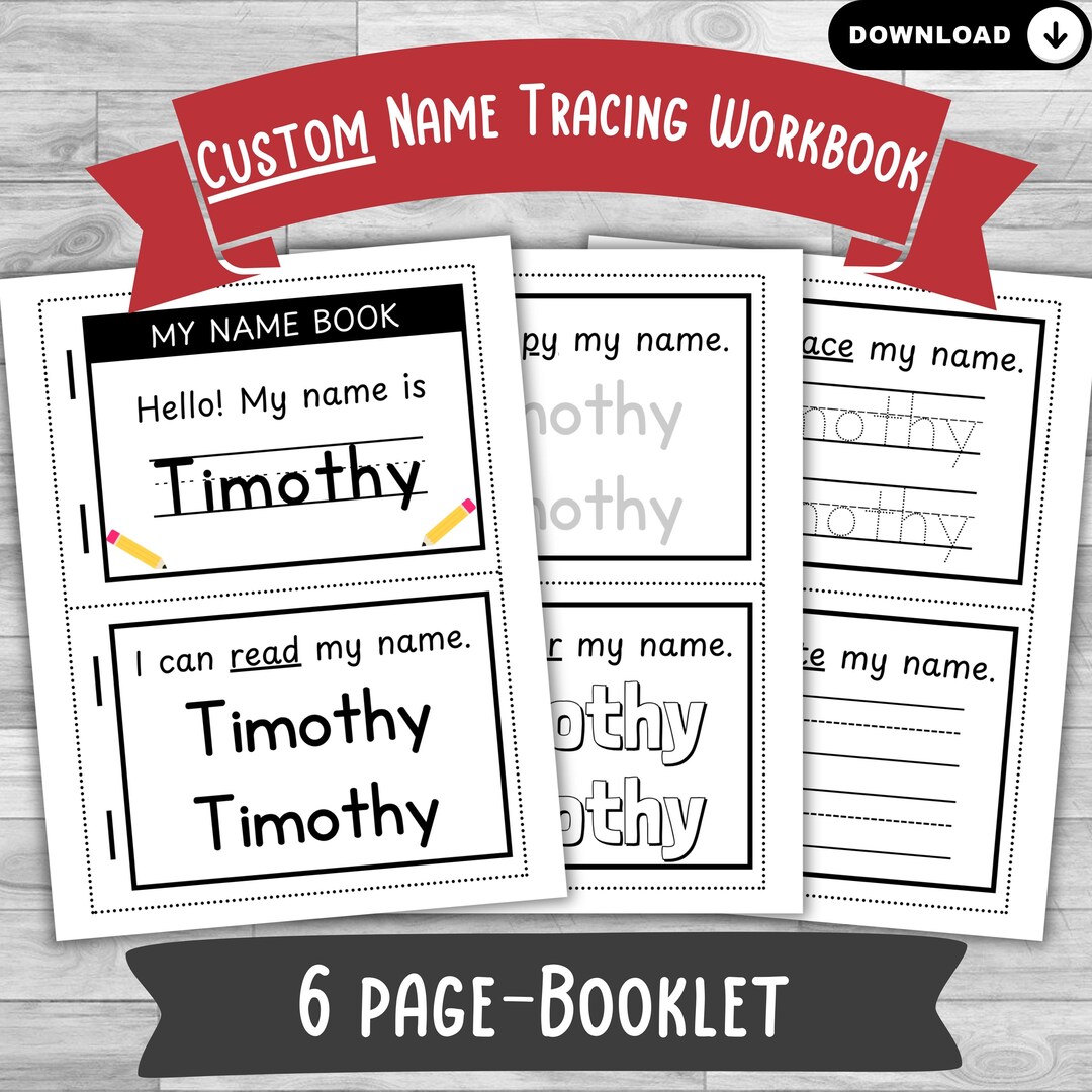 Custom Name Tracing Worksheet, Editable Printable Name Practice ...