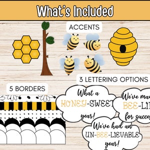 Bee End of School Year Bulletin Board Kit | Classroom Library Door ...