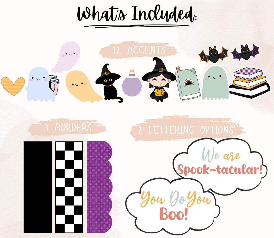 Halloween Bulletin Board Kit | October Door Classroom Decor | Printable ...