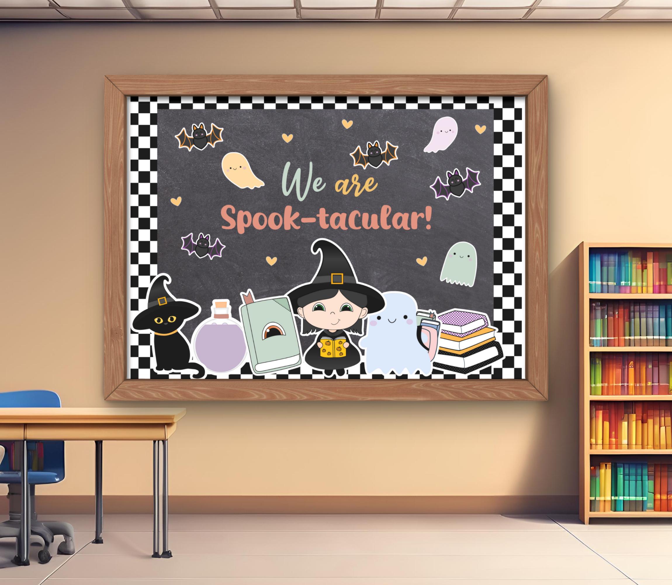 Halloween Bulletin Board Kit | October Door Classroom Decor | Printable ...