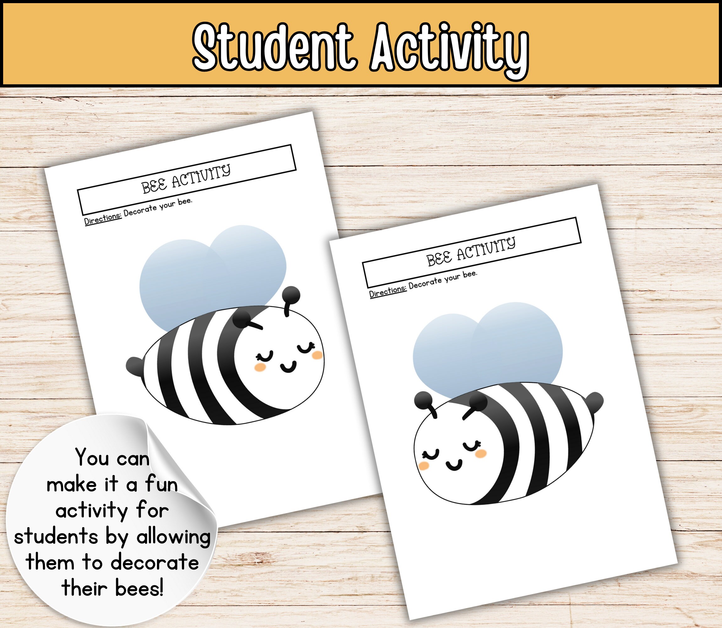 Bee End of School Year Bulletin Board Kit | Classroom Library Door ...