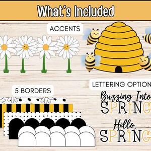 Spring Bulletin Board Kit Classroom Library Door Display Class Decor ...