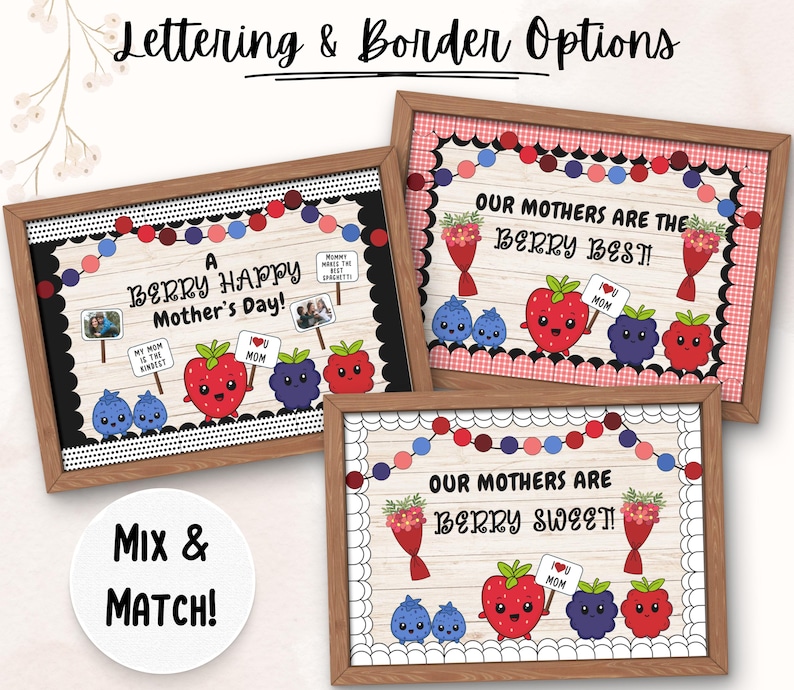 Happy Mother's Day May Bulletin Board Kit, Classroom Library Door ...