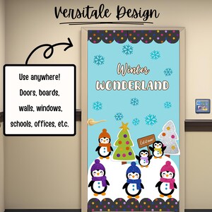 Winter December Christmas Bulletin Board Kit, School Door Decor ...