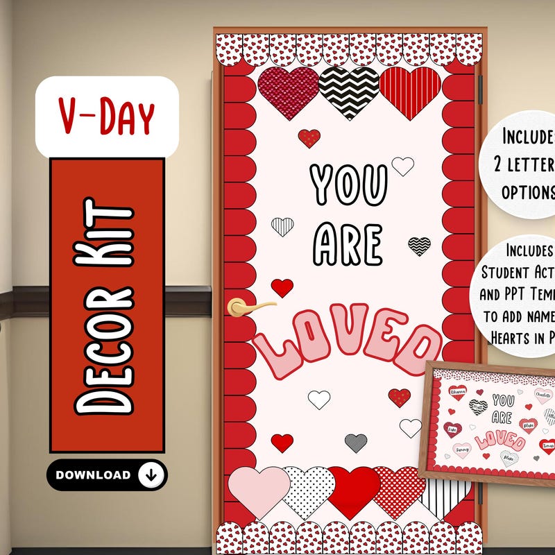 Valentine Door Decor - Etsy