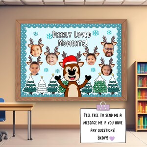 Winter December Christmas Bulletin Board Kit, School Door Decor ...