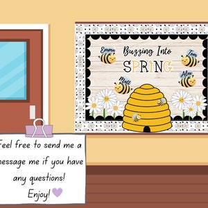 Spring Bulletin Board Kit Classroom Library Door Display Class Decor ...