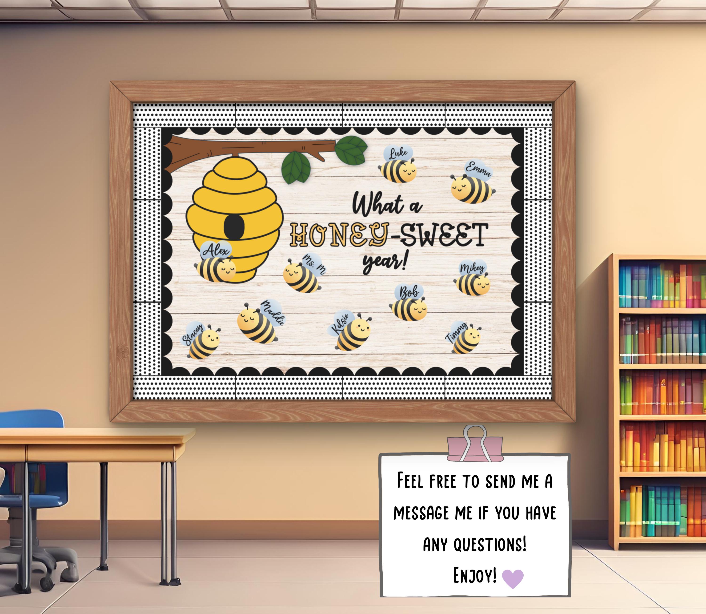 Bee End of School Year Bulletin Board Kit | Classroom Library Door ...
