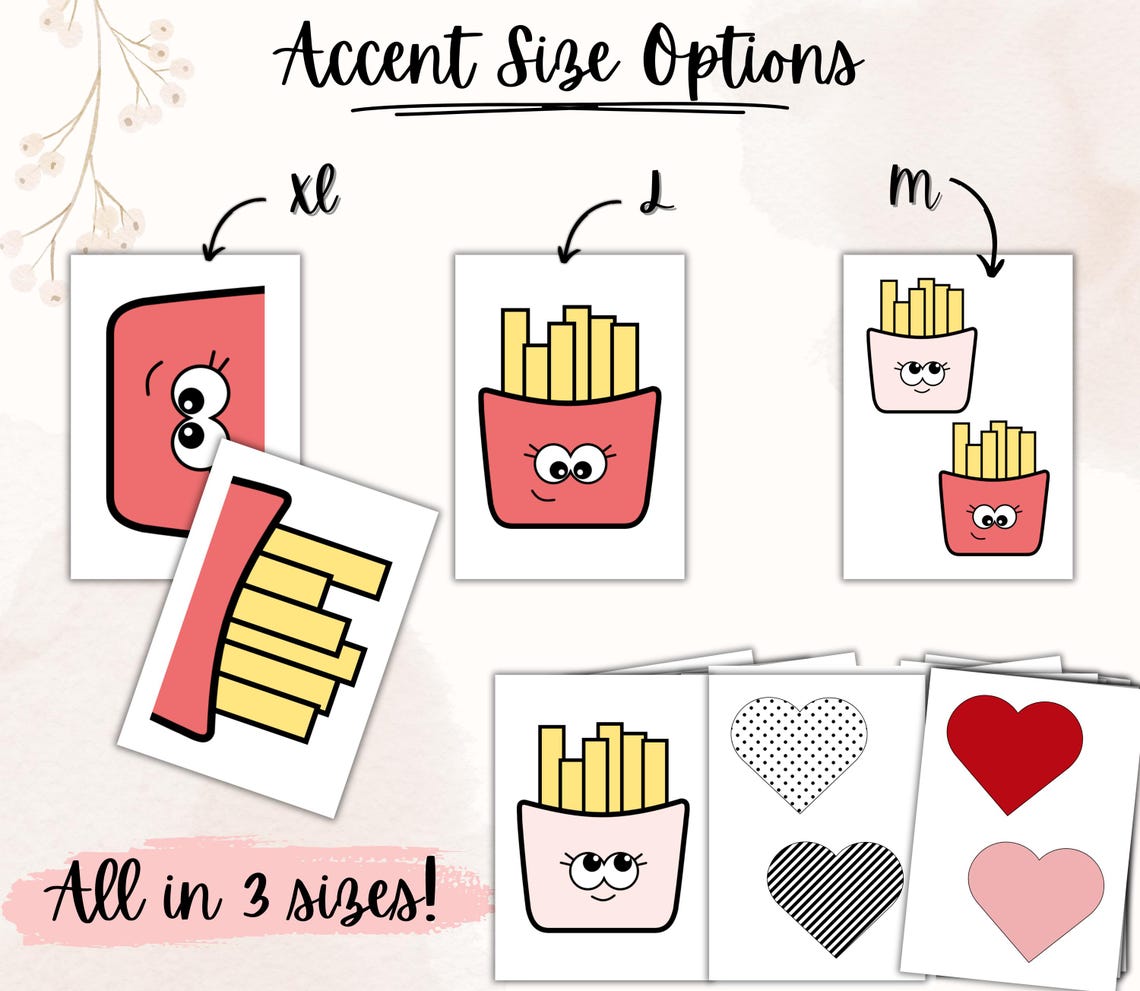 Valentine's Day Bulletin Board Kit, February Fries Heart Love Display ...
