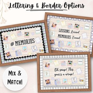 Memories End of School Year Bulletin Board Kit | Classroom Door ...