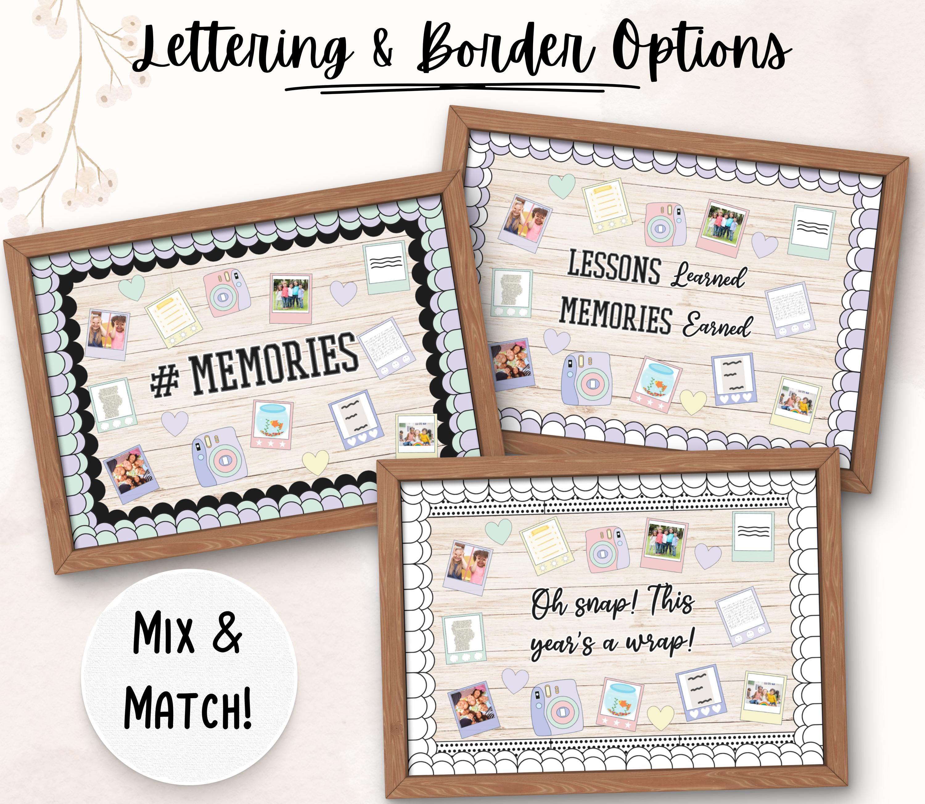 Memories End of School Year Bulletin Board Kit | Classroom Door ...