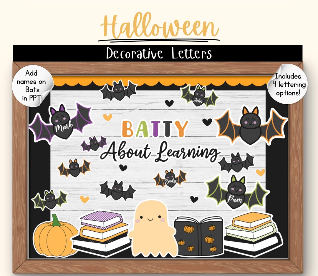 Halloween Bulletin Board Kit | October Door Classroom Decor | Printable ...