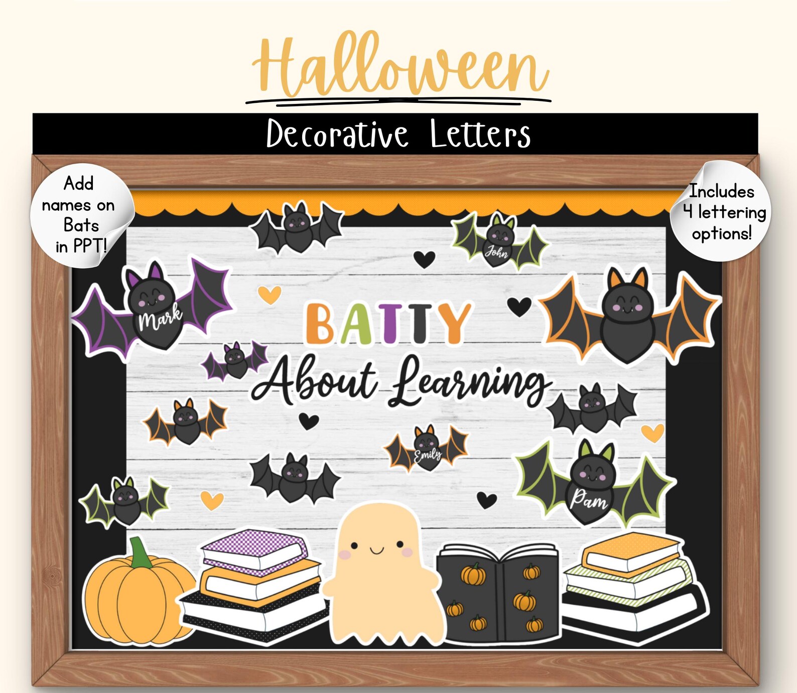 Halloween Bulletin Board Kit | October Door Classroom Decor | Printable ...