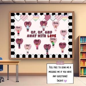 Valentine's Day Bulletin Board Activity Display Kit, Customizable ...