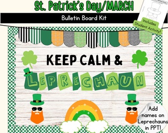 St.patrick's Day Bulletin Board Kit March Board Classroom Door Decor - Etsy