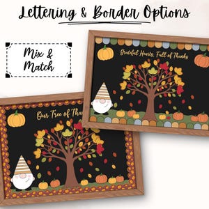 Thanksgiving Decor Bulletin Board Kit | Door Decoration Classroom Wall ...