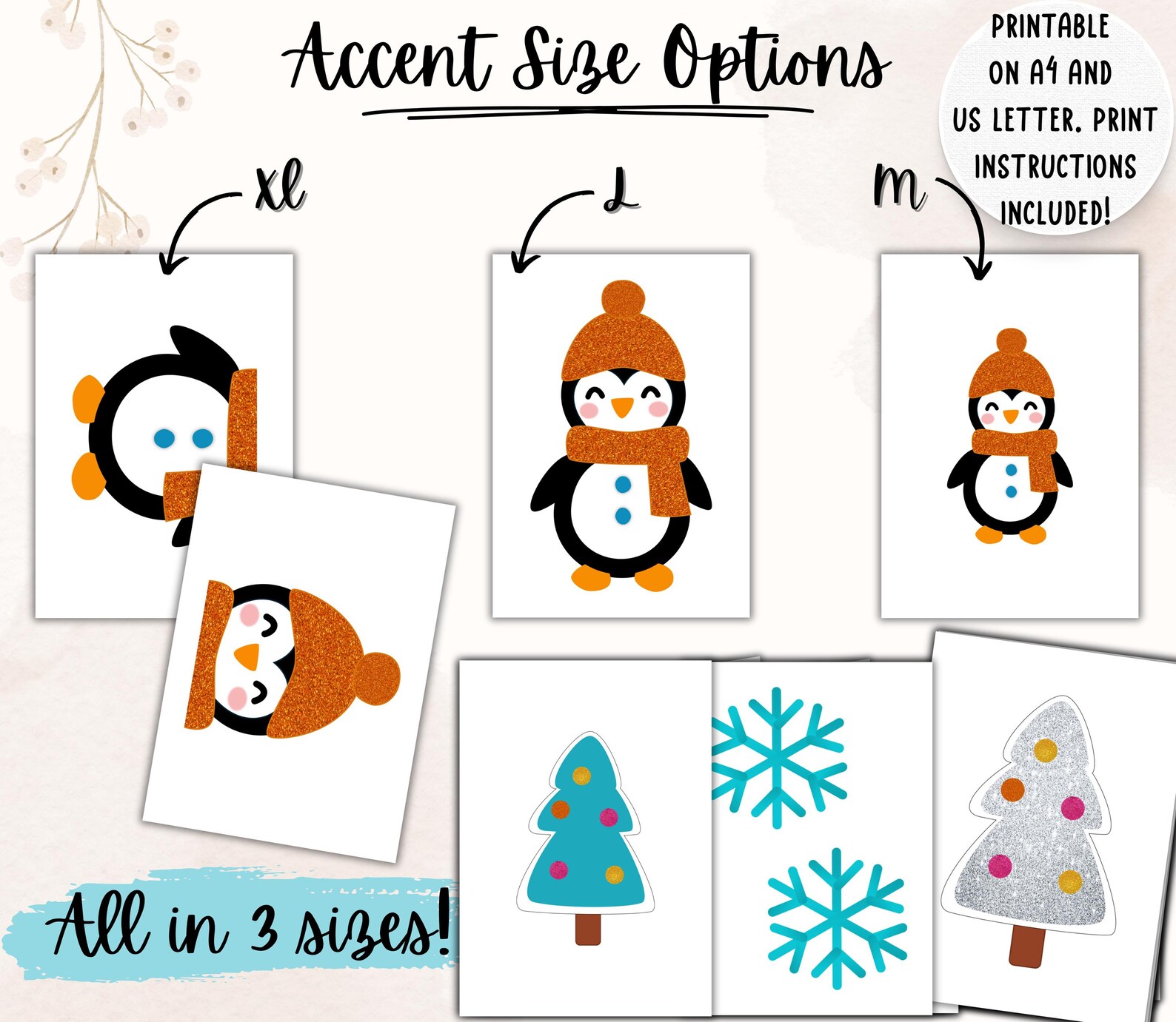 Winter December Christmas Bulletin Board Kit, School Door Decor ...