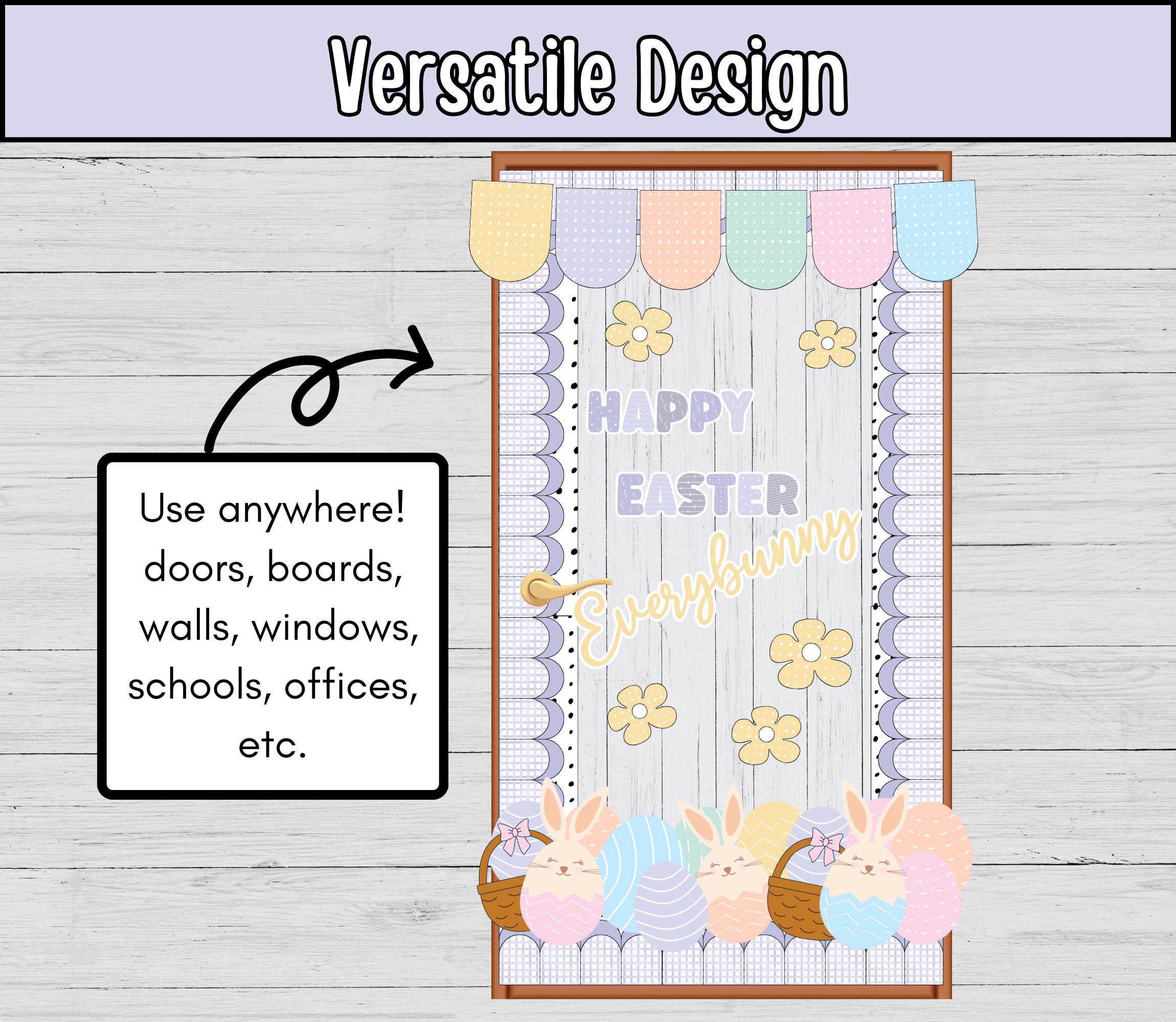 Easter Bulletin Board Kit April Bulletin Board Spring Bulletin Board ...