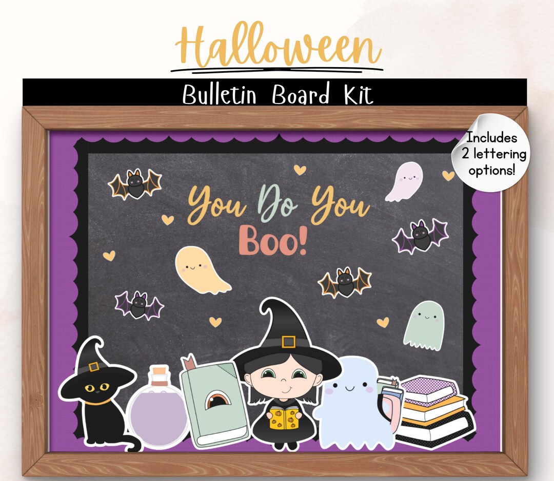 Halloween Bulletin Board Kit | October Door Classroom Decor | Printable ...