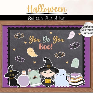 Halloween Bulletin Board Kit | October Door Classroom Decor | Printable ...