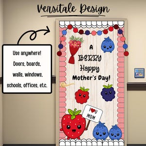 Happy Mother's Day May Bulletin Board Kit, Classroom Library Door ...