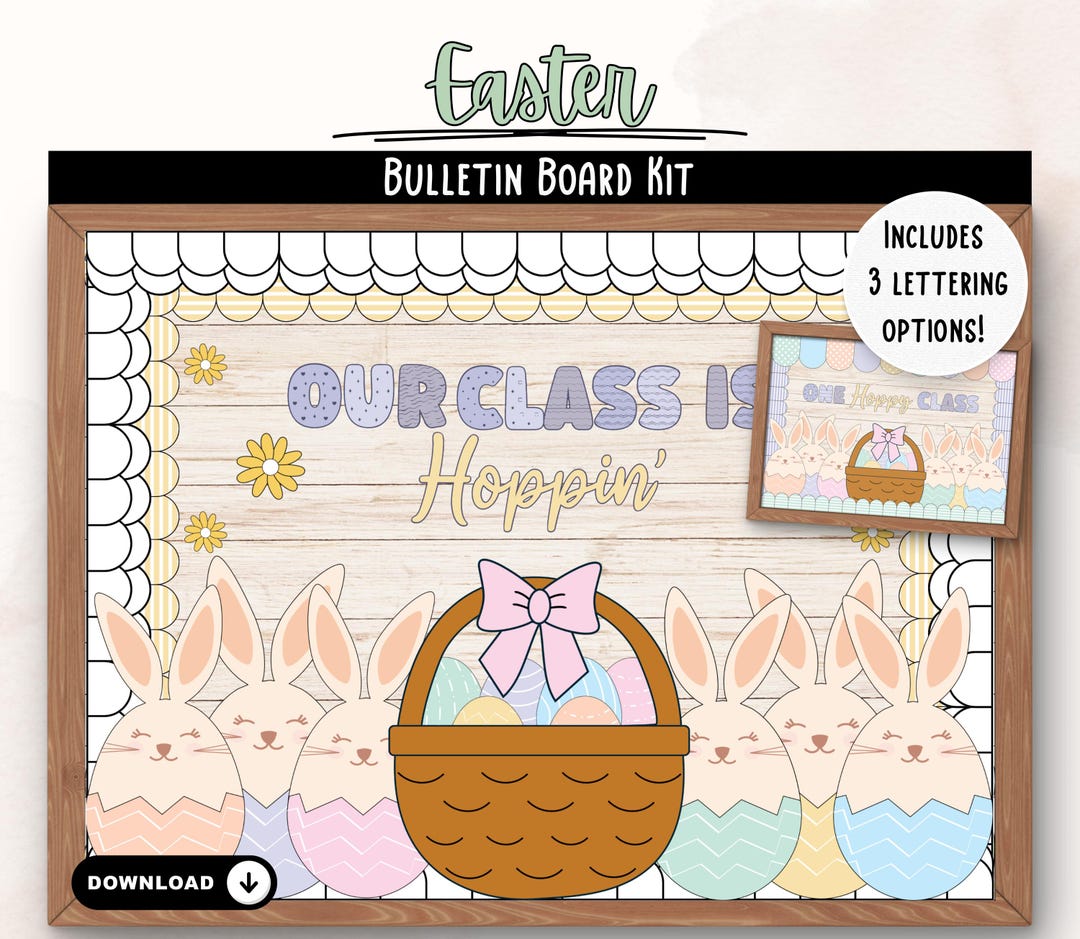 Easter Bulletin Board Kit April Bulletin Board Spring Bulletin Board ...