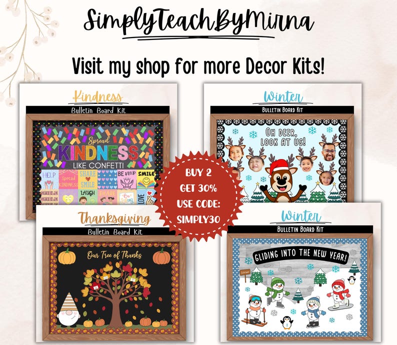 Space Birthday Bulletin Board Kit Student Display, Interactive School ...