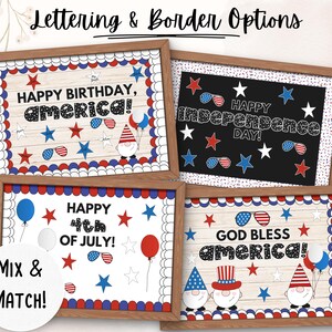 4th of July Bulletin Board Kit | Patriotic Classroom Door | Display ...