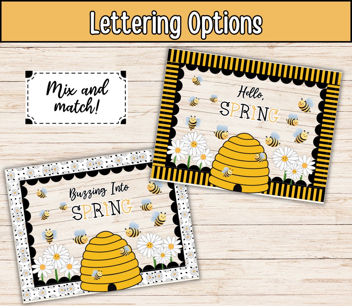 Spring Bulletin Board Kit Classroom Library Door Display Class Decor ...