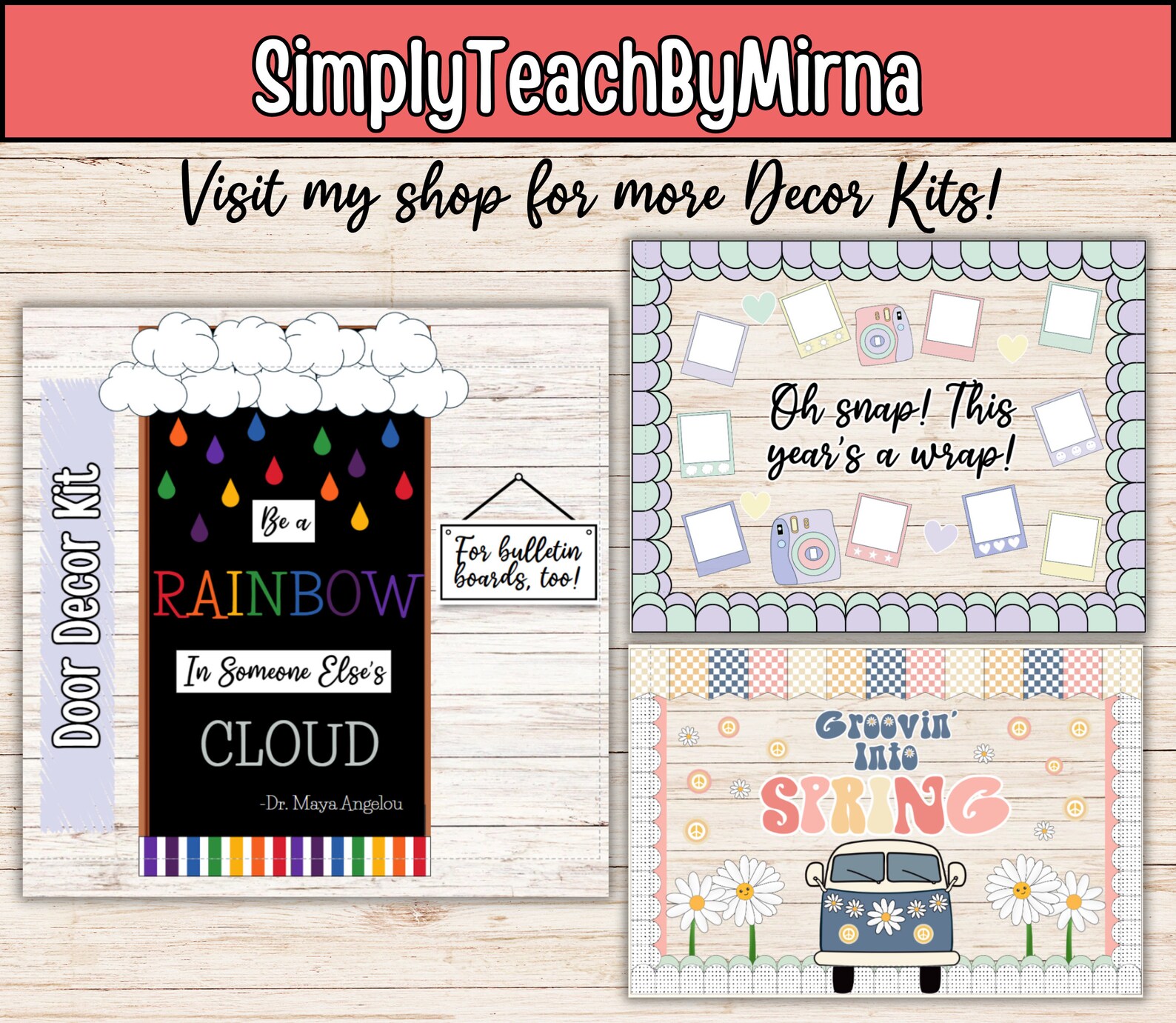 Happy Mother's Day May Bulletin Board Kit Mummy Fruit Bulletin Board ...