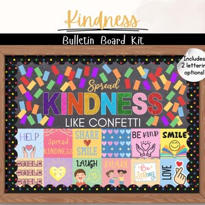 Kindness Decor Bulletin Board Kit Door Decorations Classroom ...