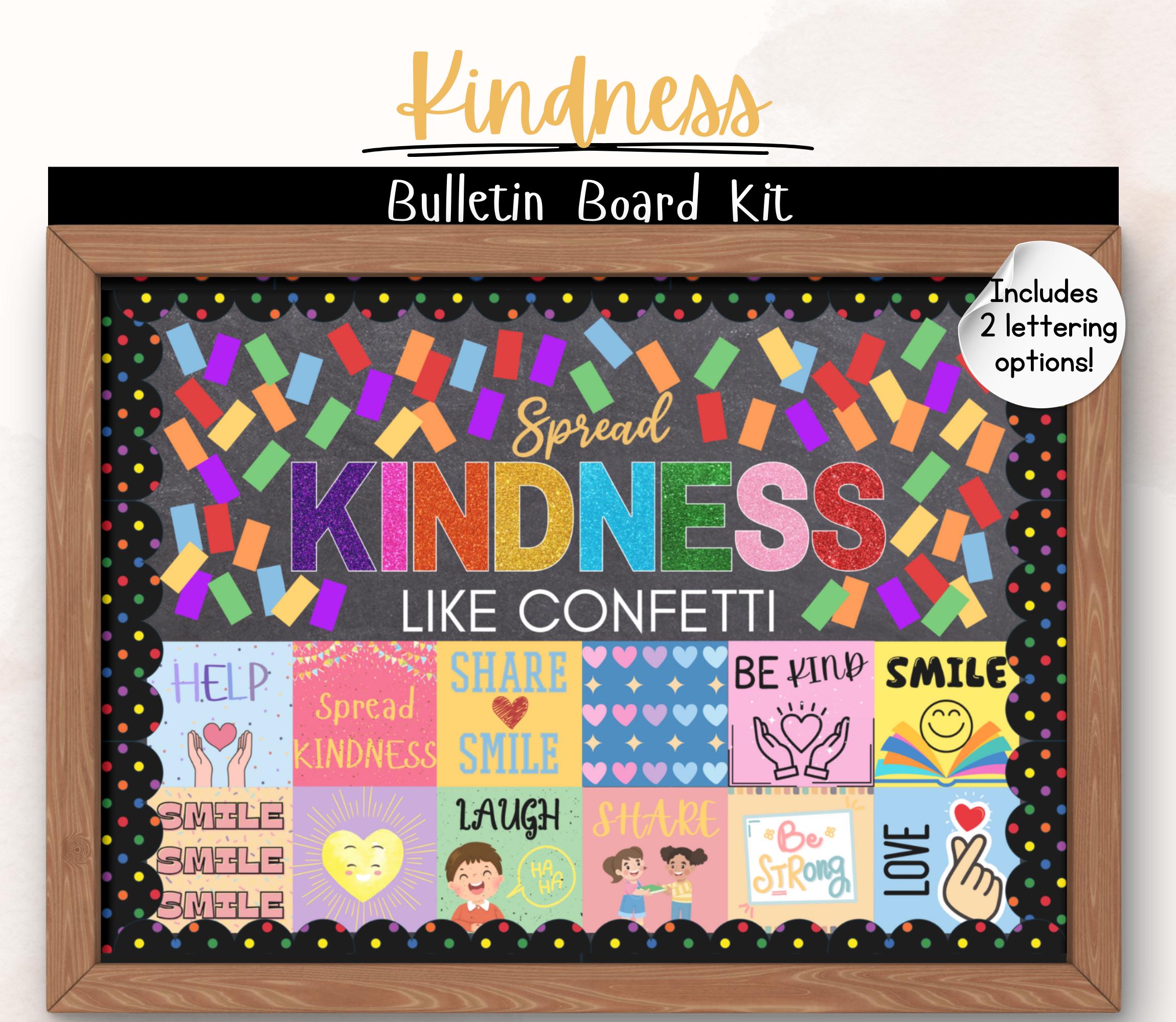 Kindness Decor Bulletin Board Kit Door Decorations Classroom ...