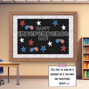 4th of July Bulletin Board Kit | Patriotic Classroom Door | Display ...