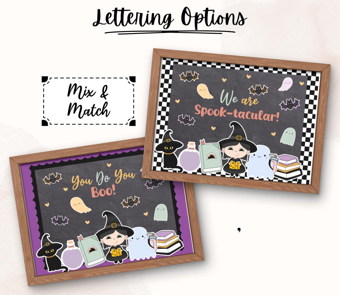Halloween Bulletin Board Kit | October Door Classroom Decor | Printable ...