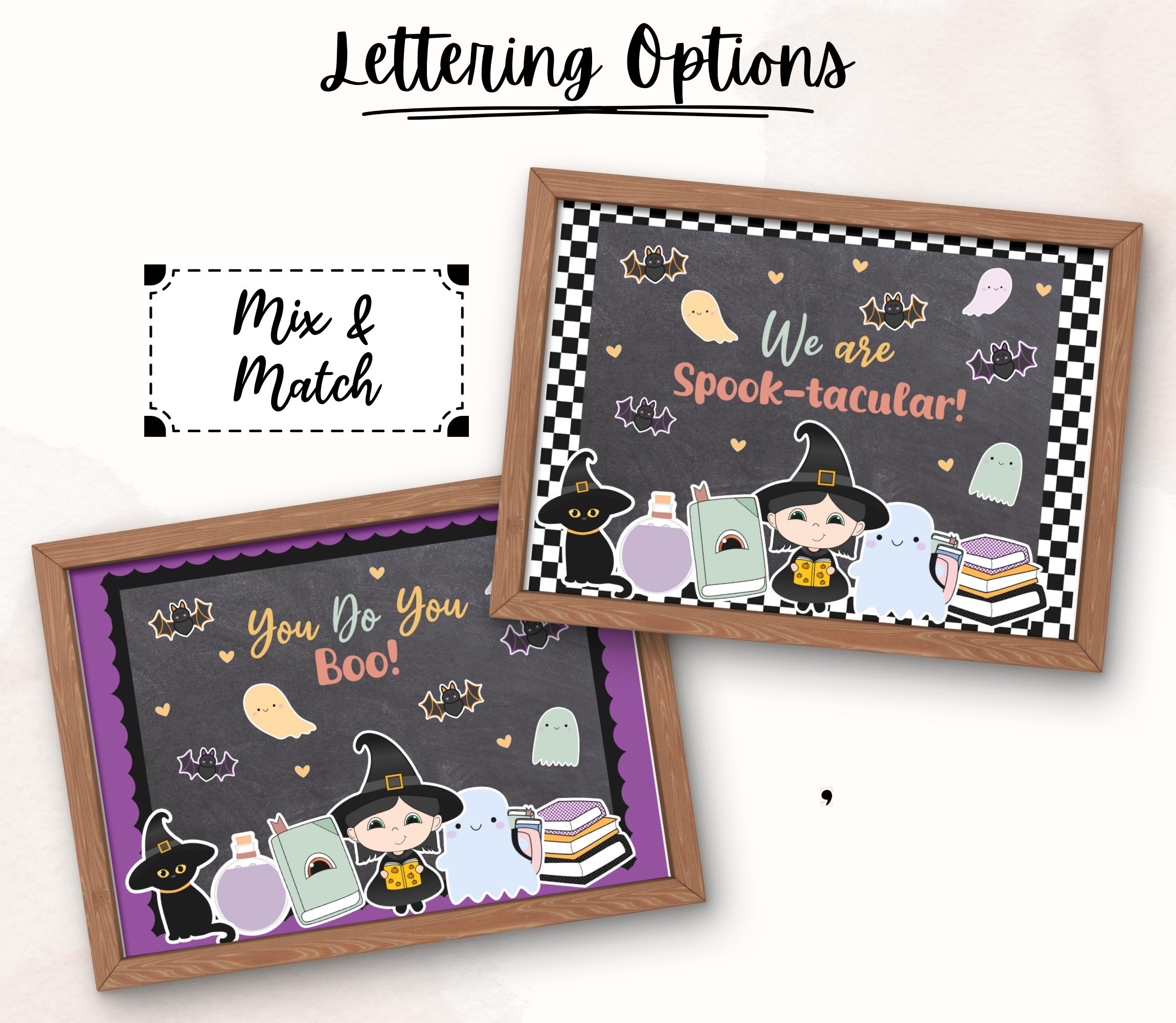 Halloween Bulletin Board Kit | October Door Classroom Decor | Printable ...